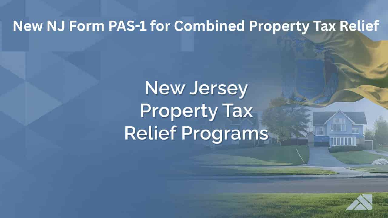 Guide to NJ Form PAS-1, Combined Property Tax Relief 2026